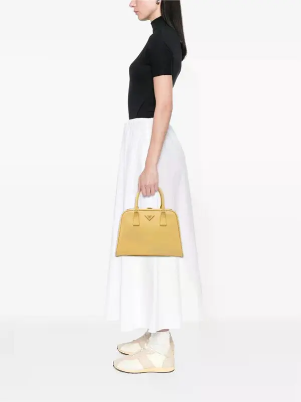 Prada 2013-2026 Saffiano Lux Pyramid Frame Handbag