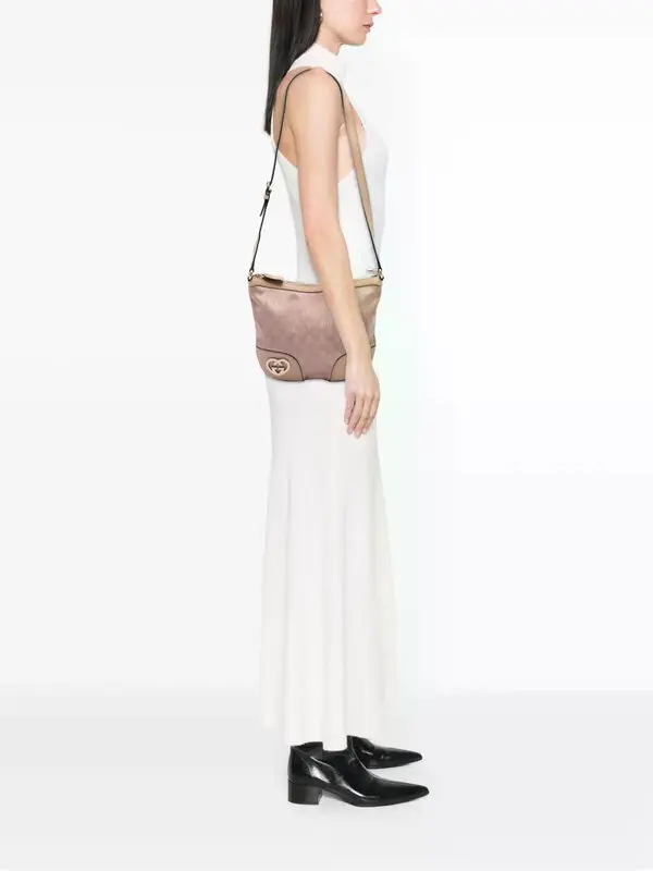 Gucci 2016-2026 Gg Canvas Lovely Crossbody Bag - Pink
