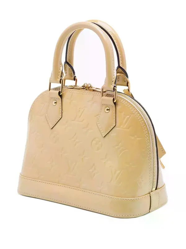 LOUIS VUITTON 2015 Monogram Vernis Alma Bb Satchel