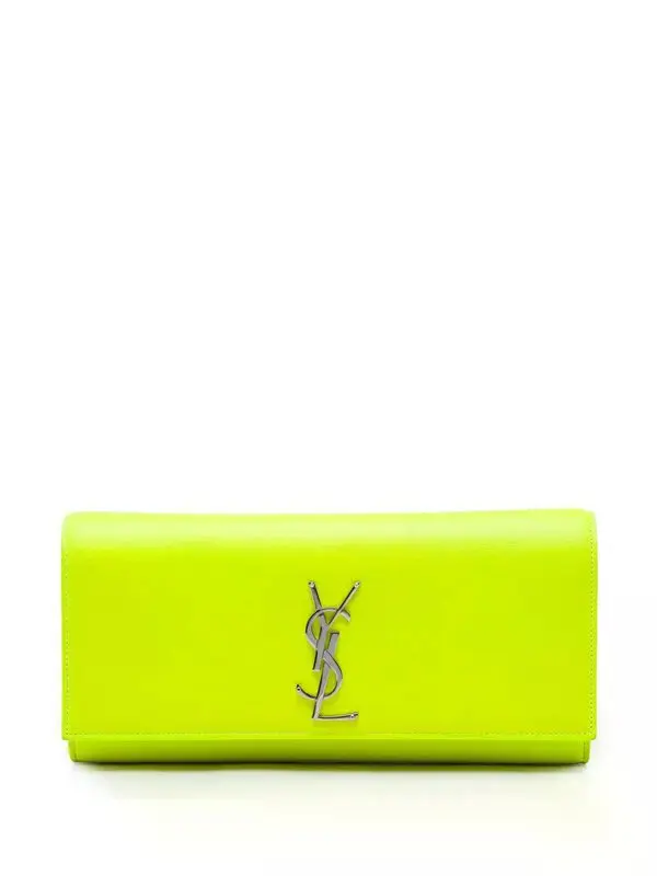 Saint Laurent 2014 Smooth Leather Cassandre Clutch Bag