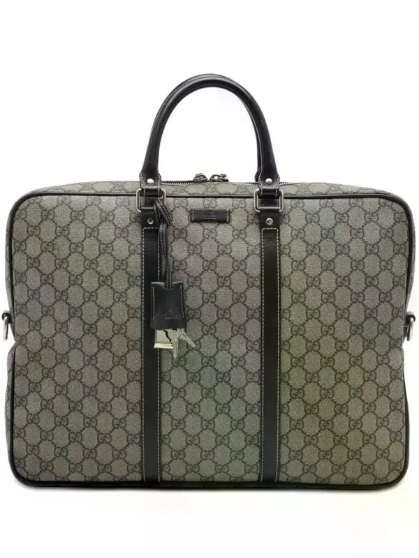 Gucci 2016-2026 Gg Supreme Business Bag - Neutrals