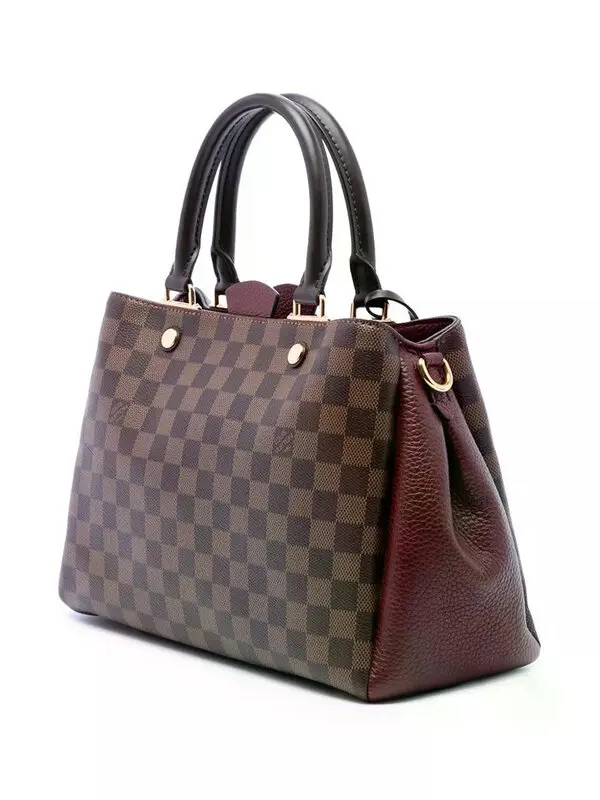 LOUIS VUITTON 2018 Damier Ebene Brittany Satchel