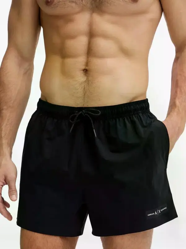 Armani Exchange Logo-print Drawstring Swim Shorts