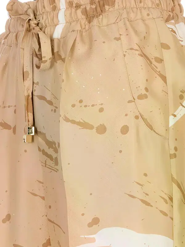 Kiton Paint-splatter Drawstring Trousers