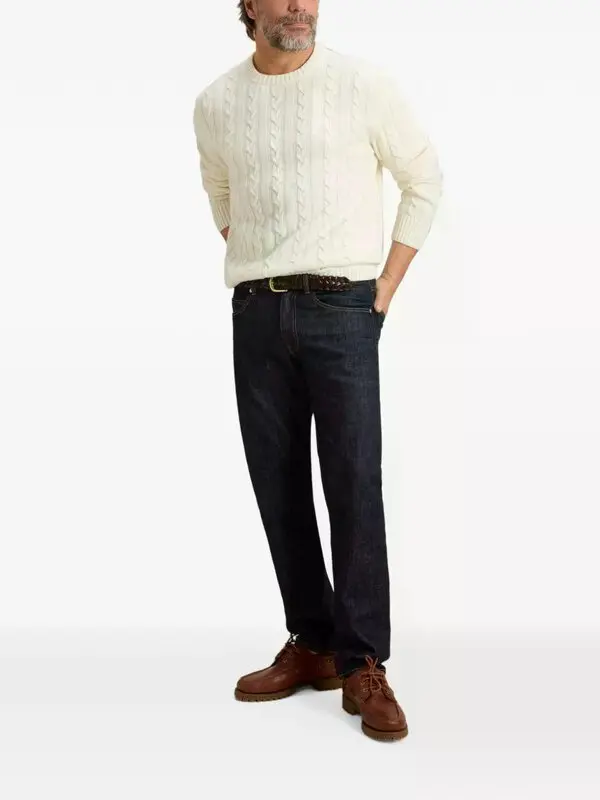 Woolrich Cable-knit Crew-neck Sweater