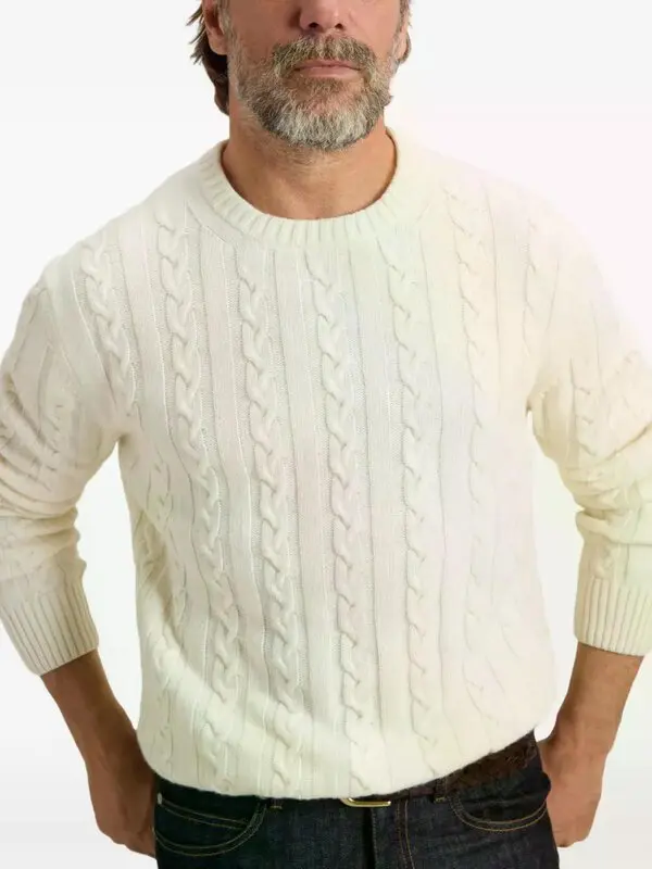 Woolrich Cable-knit Crew-neck Sweater