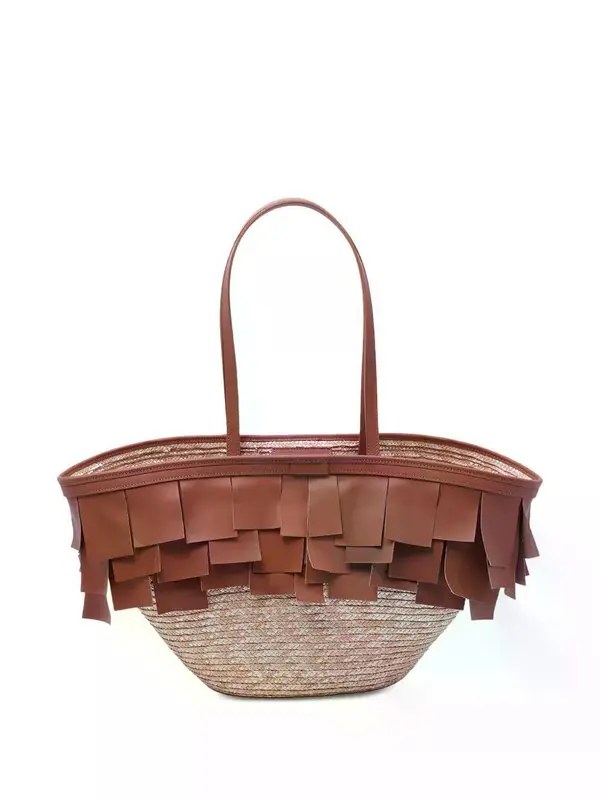 FILIPPO CATARZI Formentera Fringed Tote Bag