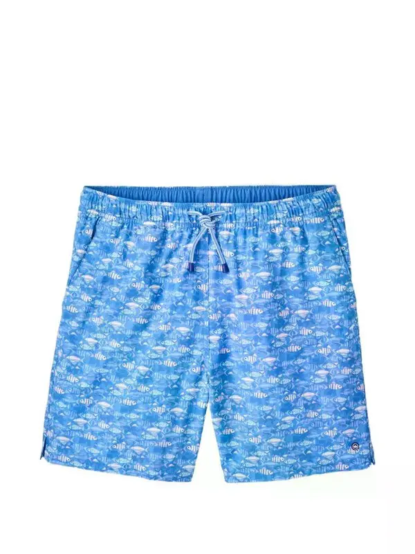 Peter Millar Printed Drawstring Swim Shorts