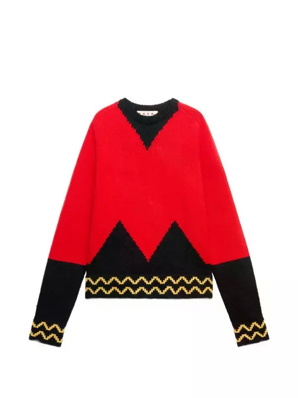 Marni Geometric-intarsia Sweater