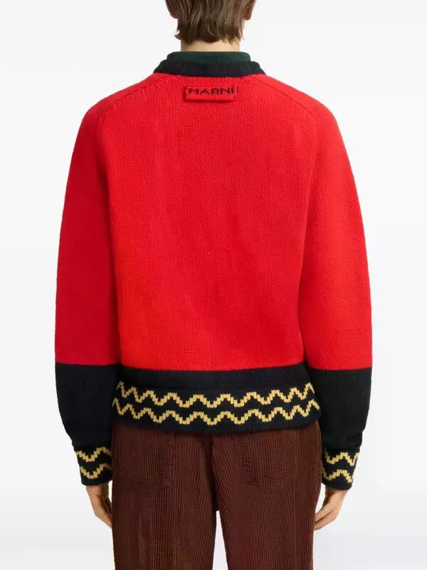 Marni Geometric-intarsia Sweater