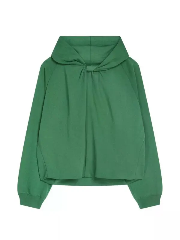 Dries Van Noten Draped Cotton Hoodie