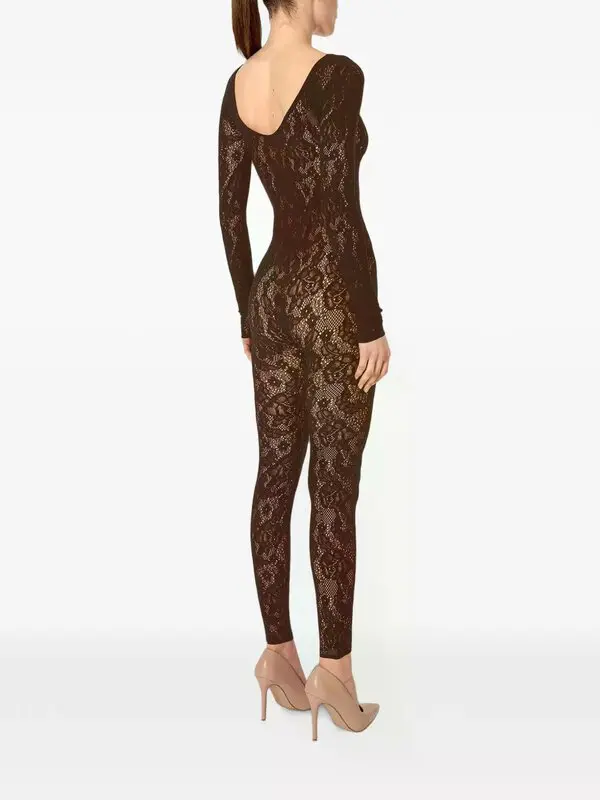 Wolford Floral Pattern Net Jumpsuit