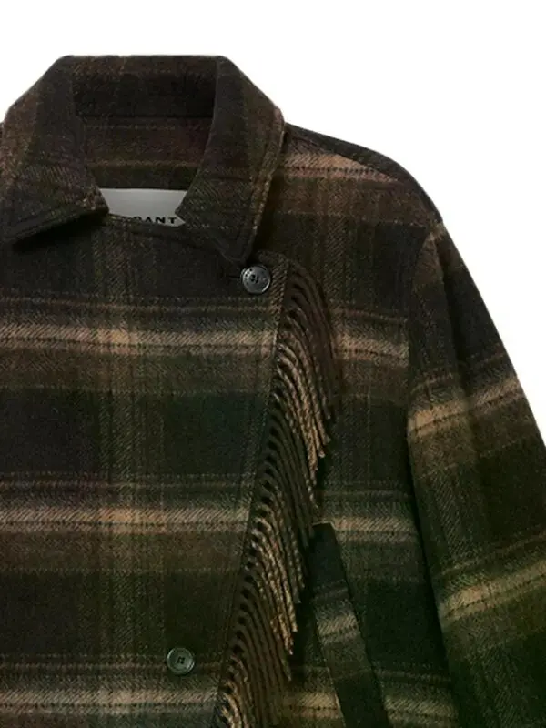 MARANT ETOILE Check Fringe-trim Jacket