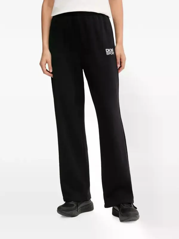 Dkny Beaded-detail Track Pants - Black