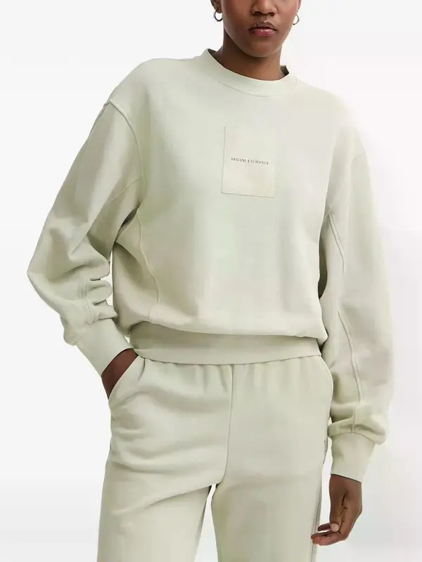 Armani Exchange Logo-patch Sweatshirt - Green