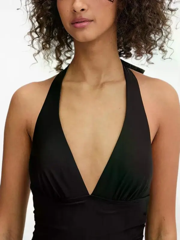 Dkny Halterneck Ruched Swimsuit