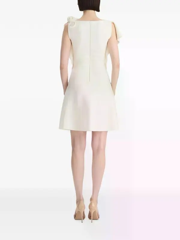 Oscar De La Renta Draped Knitted Mini Dress