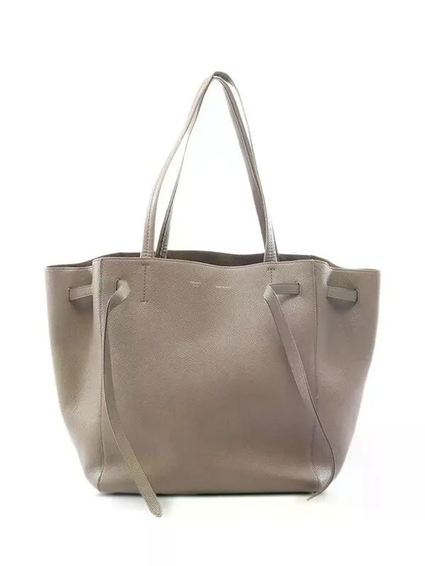 Celine Small Leather Phantom Cabas Tote Bag - Neutrals