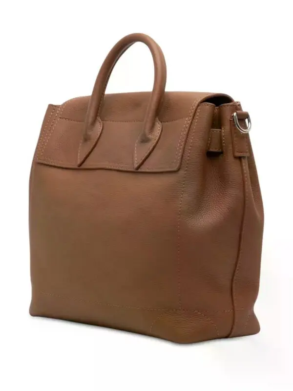 LOUIS VUITTON 2021-2026 Touch Calfskin Steamer 30 Satchel - Brown