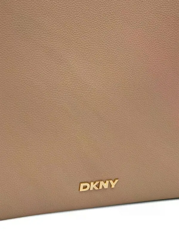Dkny Paula Logo-plaque Tote Bag - Neutrals