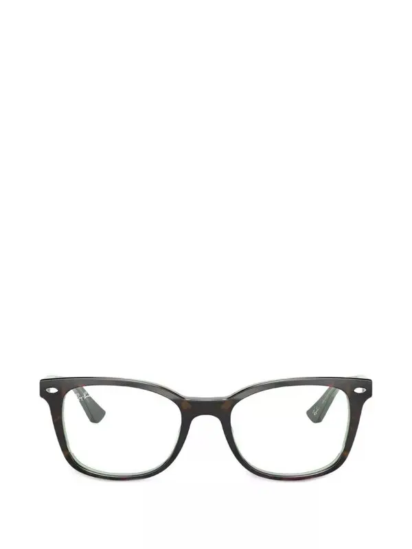 Ray-ban Tortoiseshell-effect Rectangle-frame Glasses - Brown