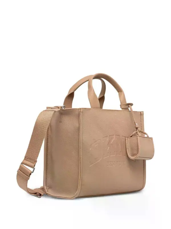 Dkny Logo-embossed Tote Bag - Neutrals