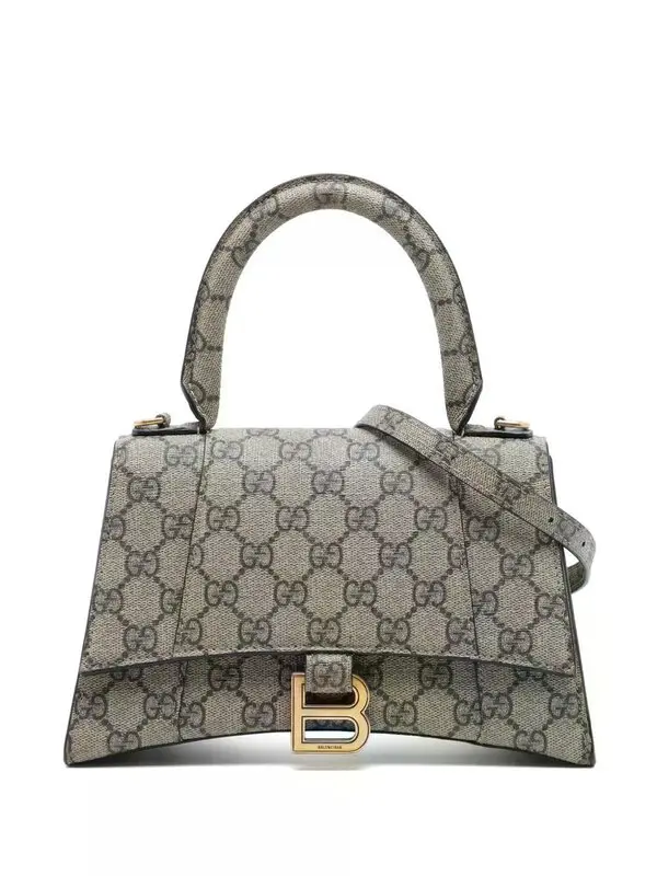 Gucci 2016-2026 Small The Hacker Project Gg Supreme Hourglass Satchel - Neutrals