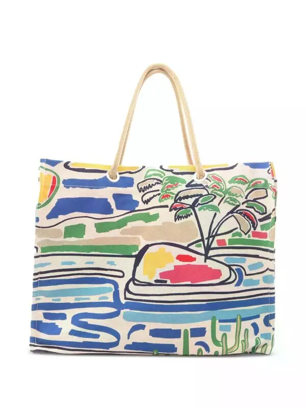 Hermès 2022 Toile Farniente Beach Tote Bag - Neutrals