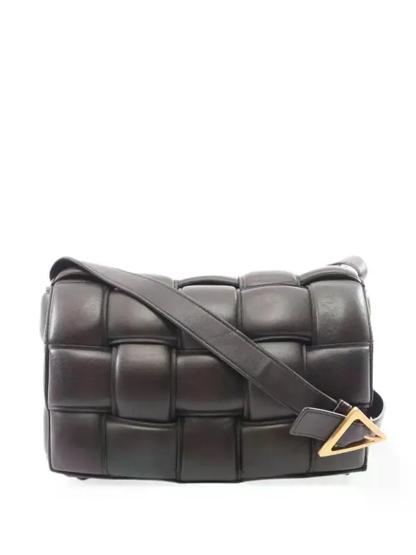 Bottega Veneta 2012-2026 Nappa Intrecciato Padded Cassette Crossbody Bag - Brown