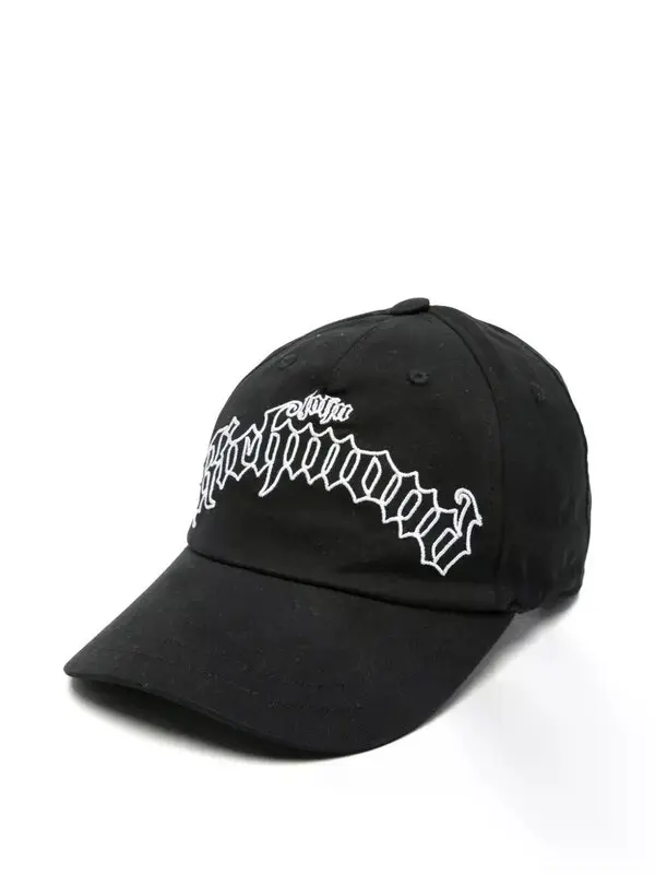 John Richmond Logo Embroidered Baseball Cap - Black