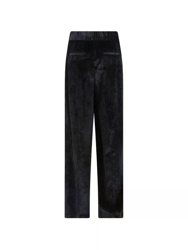 Peserico Corduroy Effect Wide-leg Trousers