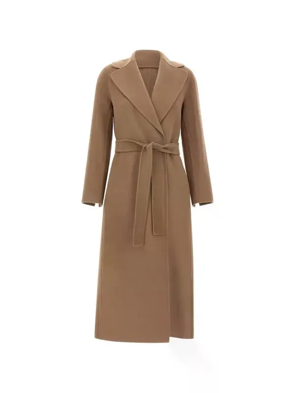 Max Mara Poldo Belted Coat - Brown