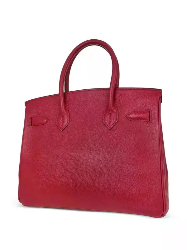 Hermès 1998 Birkin 30 Tote Bag - Red