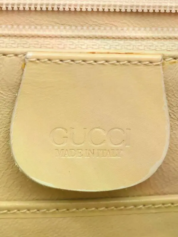 Gucci 20th Century Calfskin Bamboo Night Satchel With Shoulder Strap - Neutrals