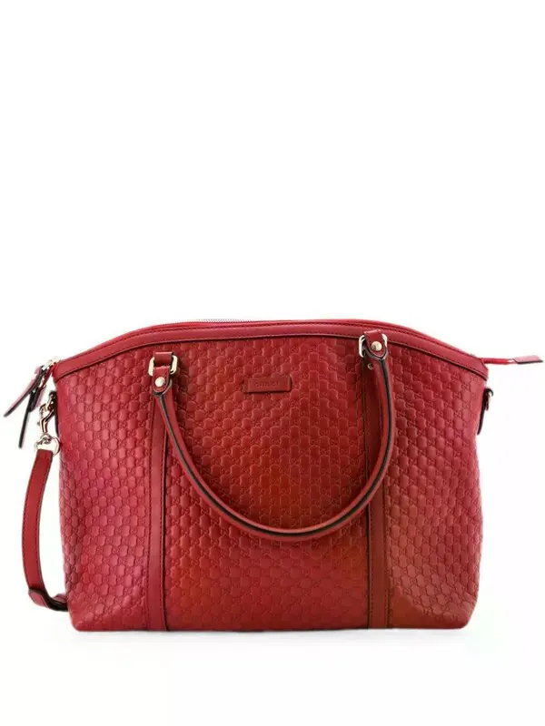 Gucci Britt Convertible Dome Microguccissima Leather Medium Satchel