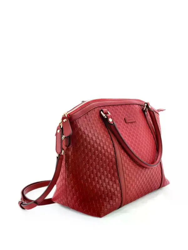 Gucci Britt Convertible Dome Microguccissima Leather Medium Satchel