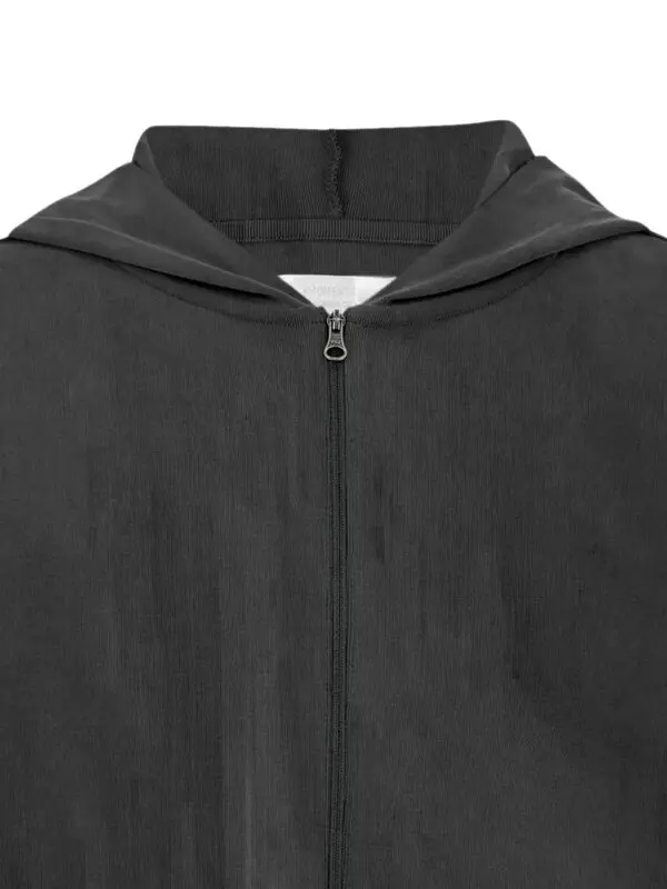 AMOMENTO Zip-up Jersey Hoodie