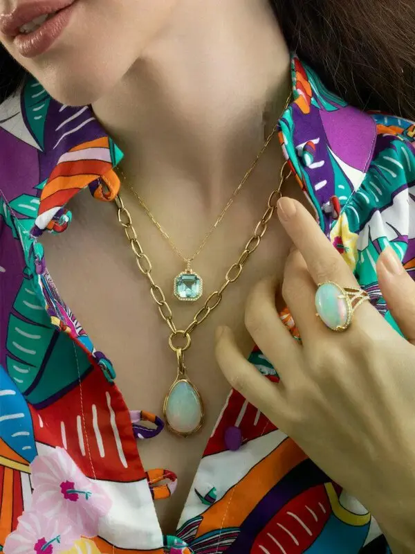 Goshwara G-one Pear Opal Necklace