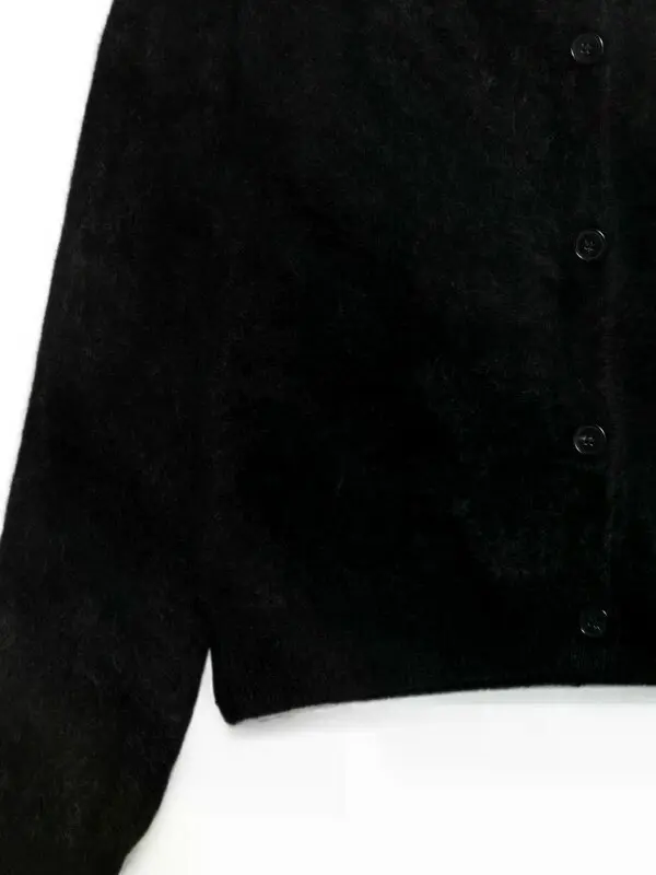 THOM KROM Brushed-knit Button-up Cardigan