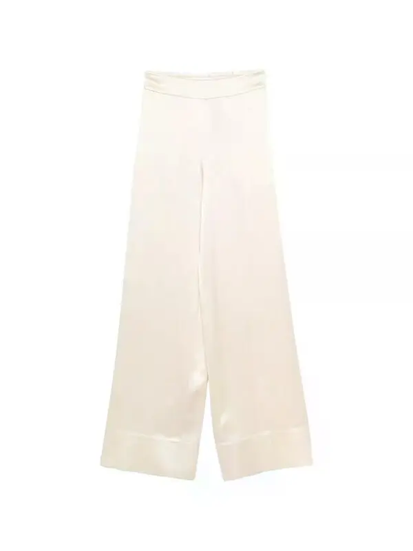 JOSEPH Dijon Elasticated Waistband Palazzo Pants - Neutrals