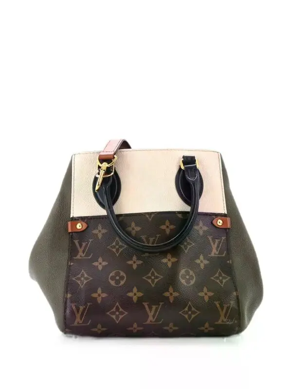 LOUIS VUITTON Fold Tote Monogram Canvas And Leather Pm Satchel