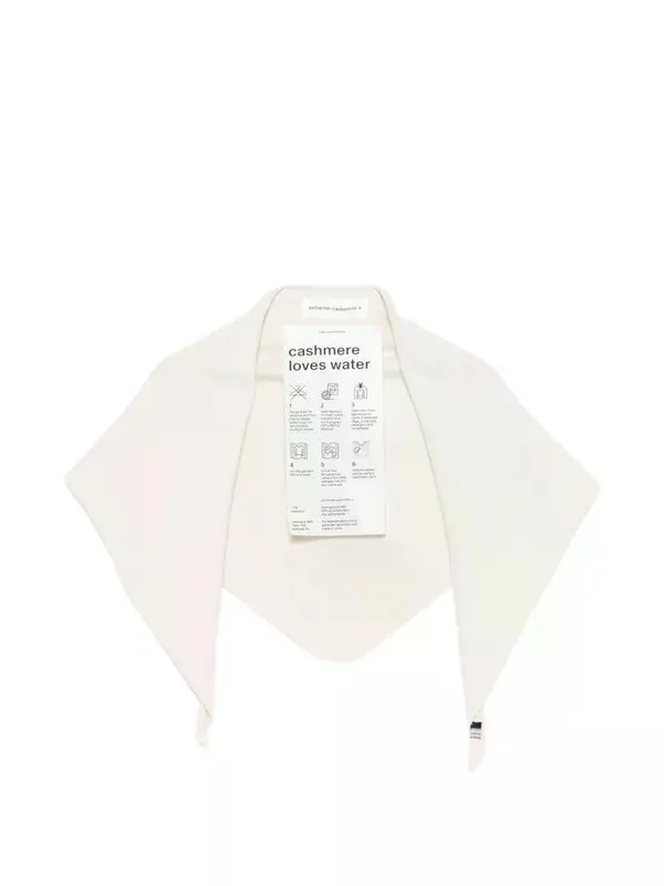 Extreme Cashmere Triangle-shape Scarf - Neutrals