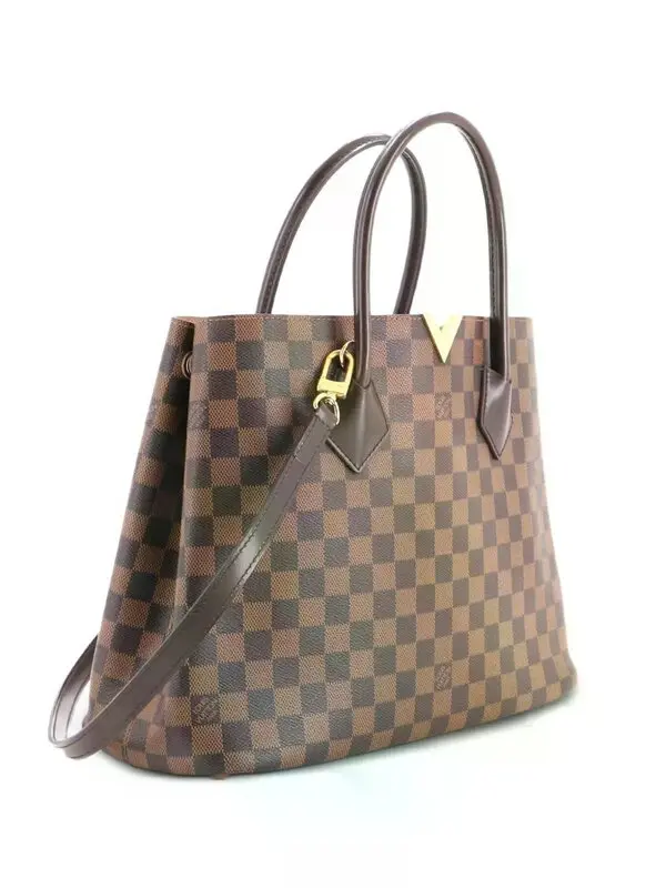 LOUIS VUITTON Damier Kensington Tote Bag - Brown