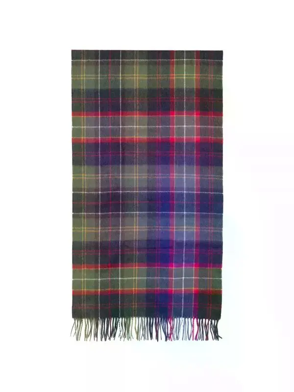 Barbour Tartan Fringed Scarf