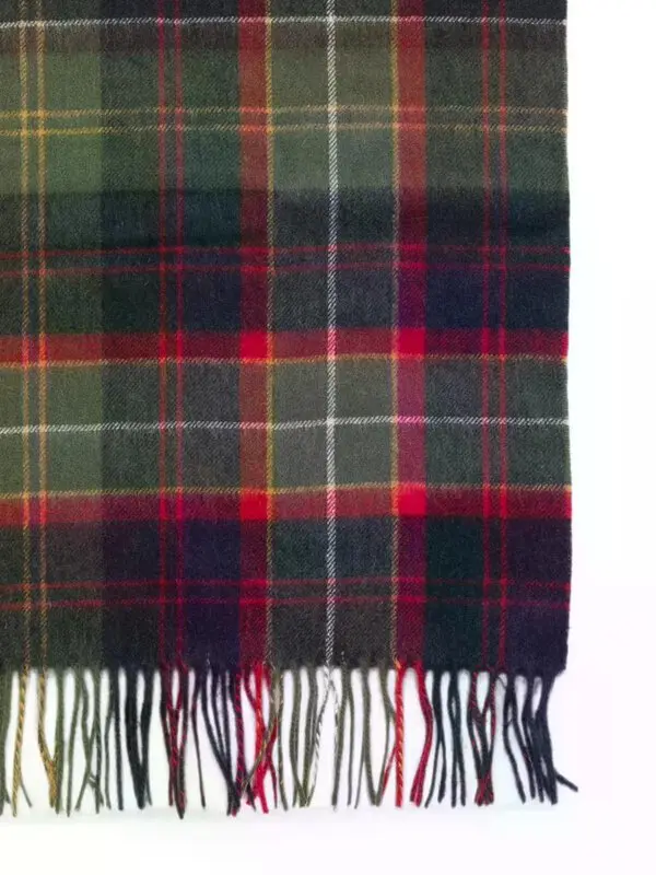 Barbour Tartan Fringed Scarf