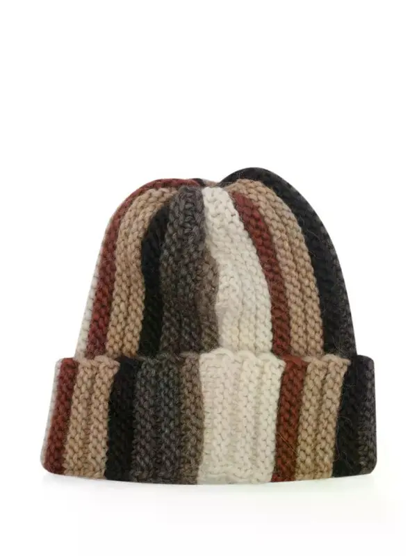 AMISH SUPPLIES Multi-striped Beanie Hat
