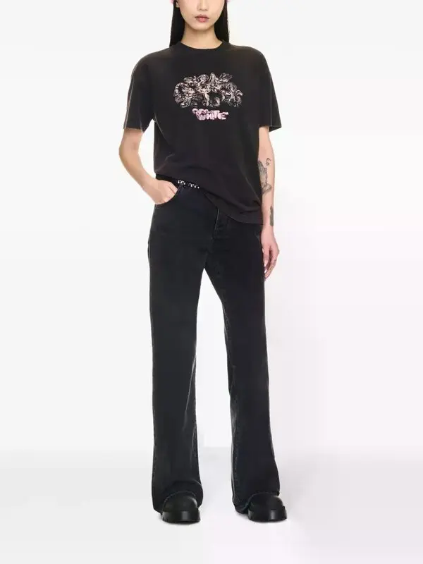 Off-White Washed Characters T-shirt