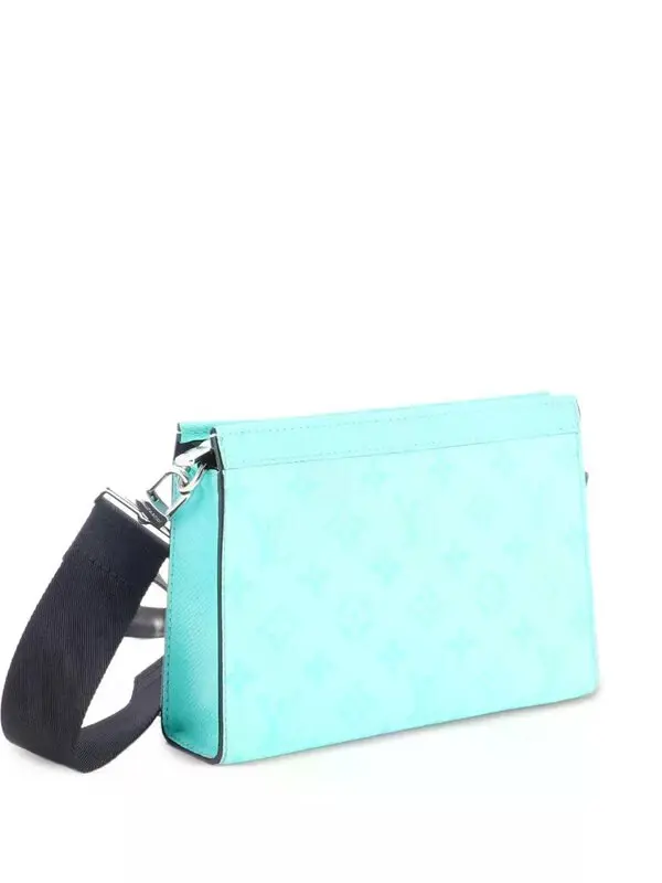 LOUIS VUITTON Gaston Wearable Wallet Monogram Taigarama Crossbody Bag - Green