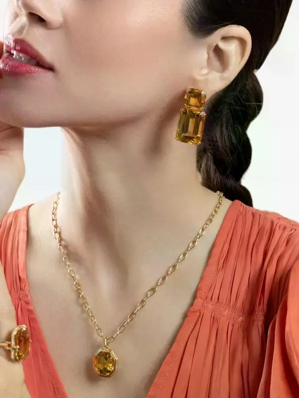 Goshwara G-one Citrine Earrings