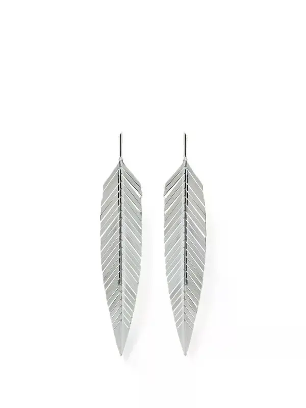 CADAR Second Skin Feather Drop Earrings